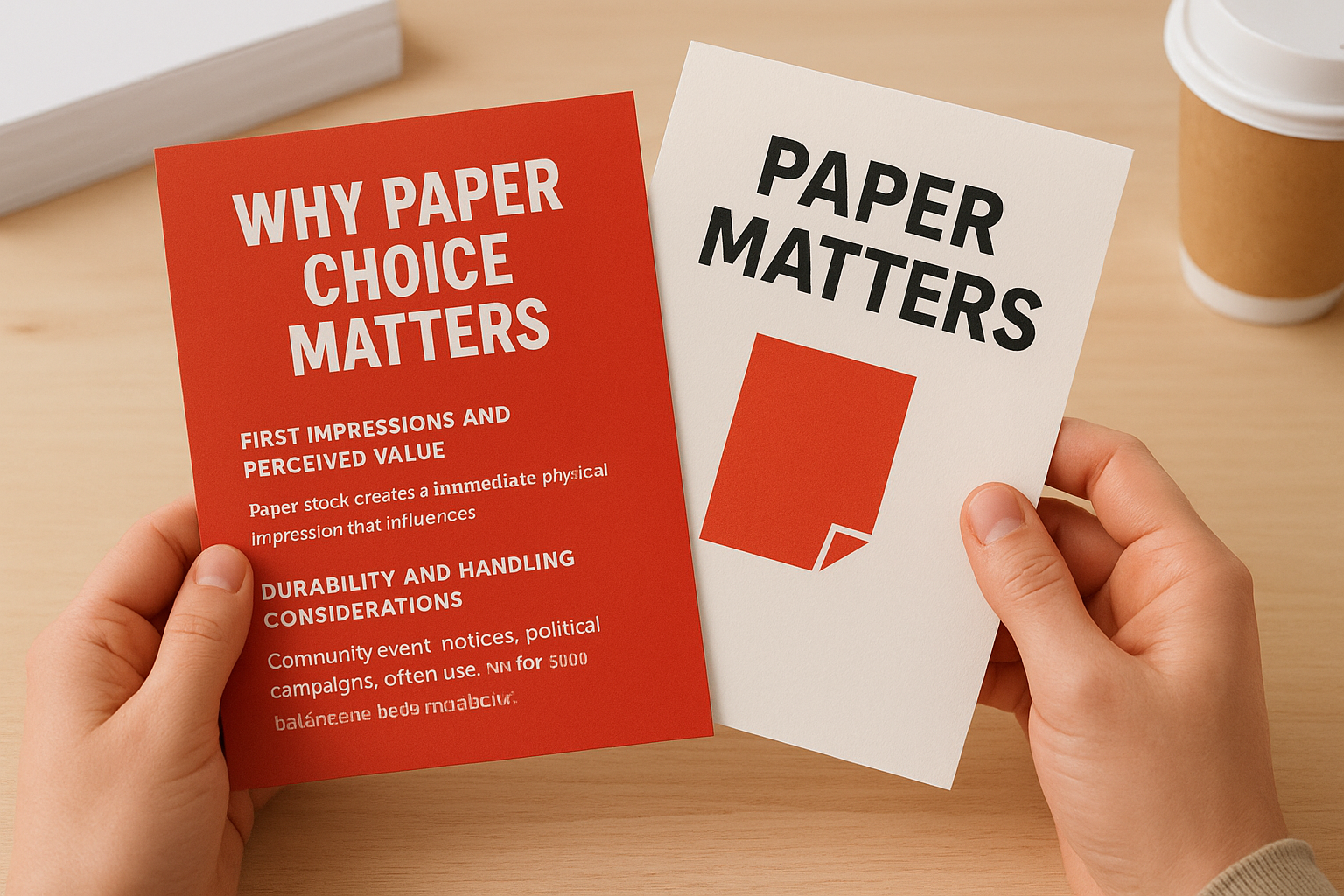 What Is The Best Paper For Flyers In Canada? Weights & Uses - Apex Workwear