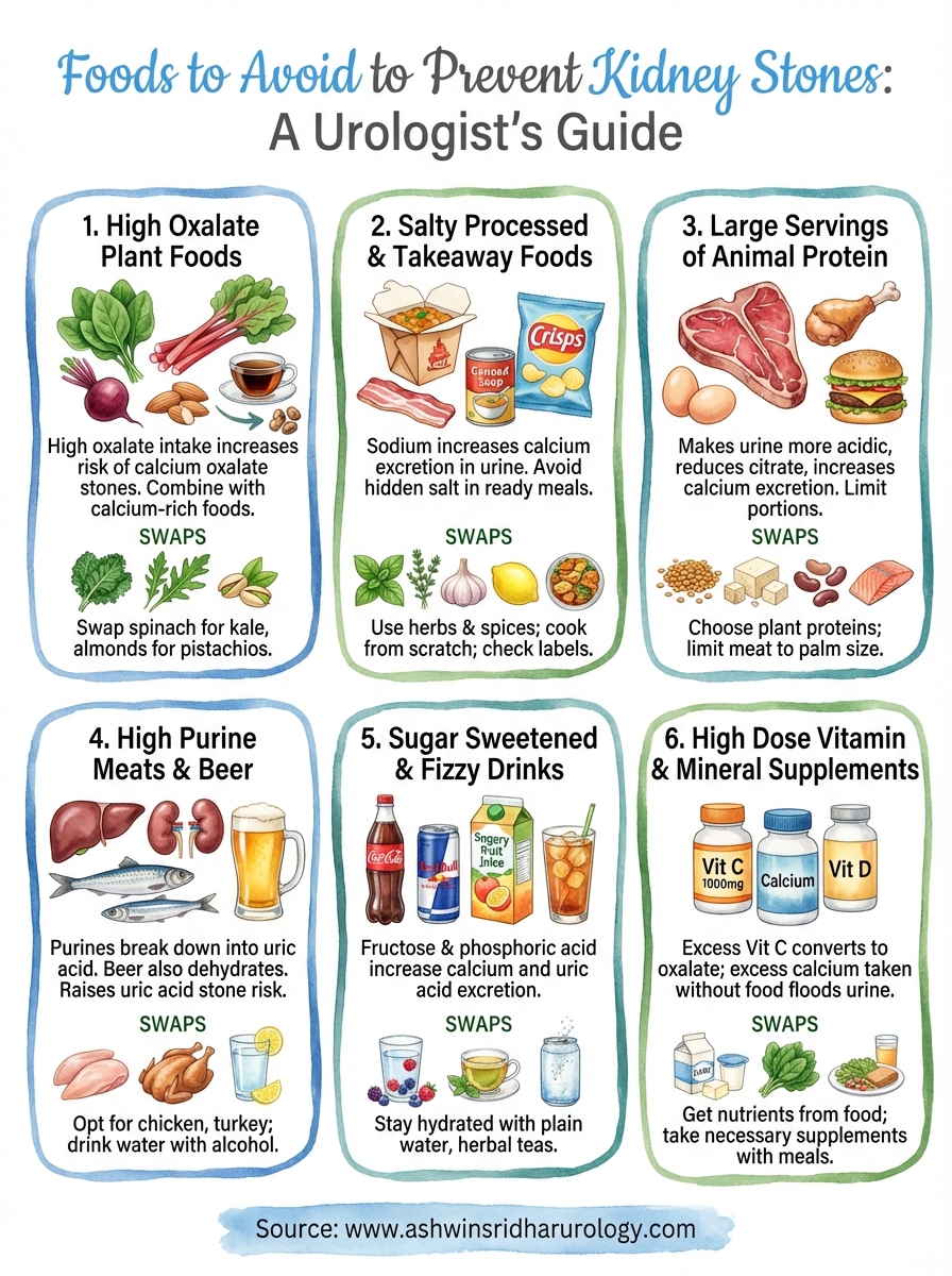 Foods to Avoid to Prevent Kidney Stones: A Urologist's Guide - Ashwin ...