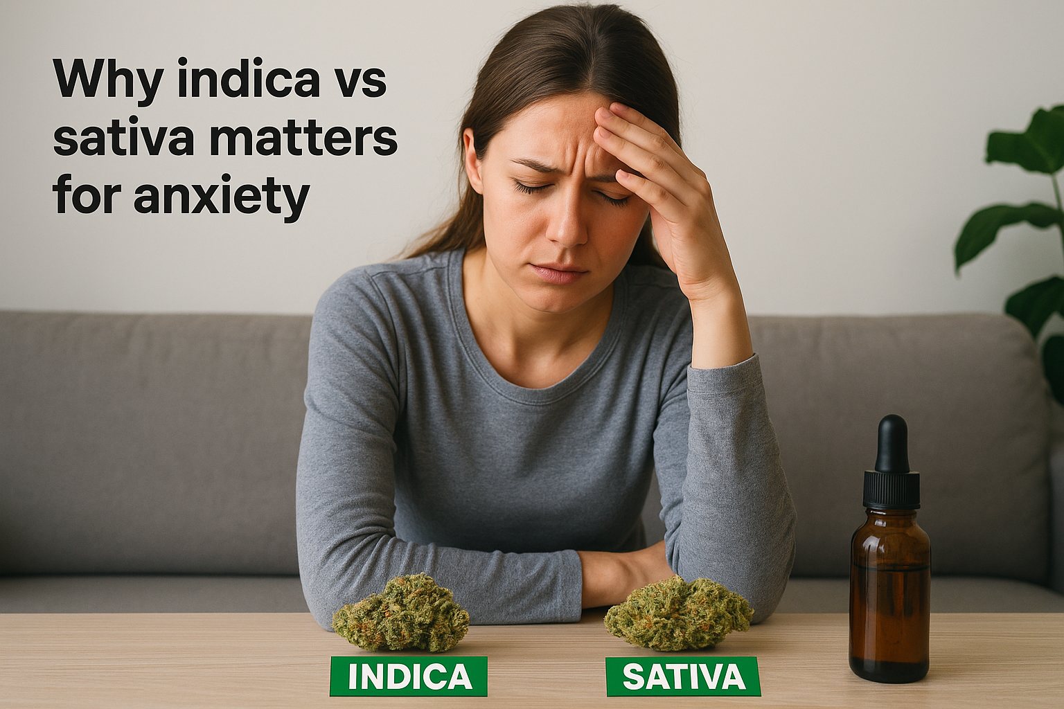 Indica Vs Sativa For Anxiety: What To Use? - Legal Weed Guide