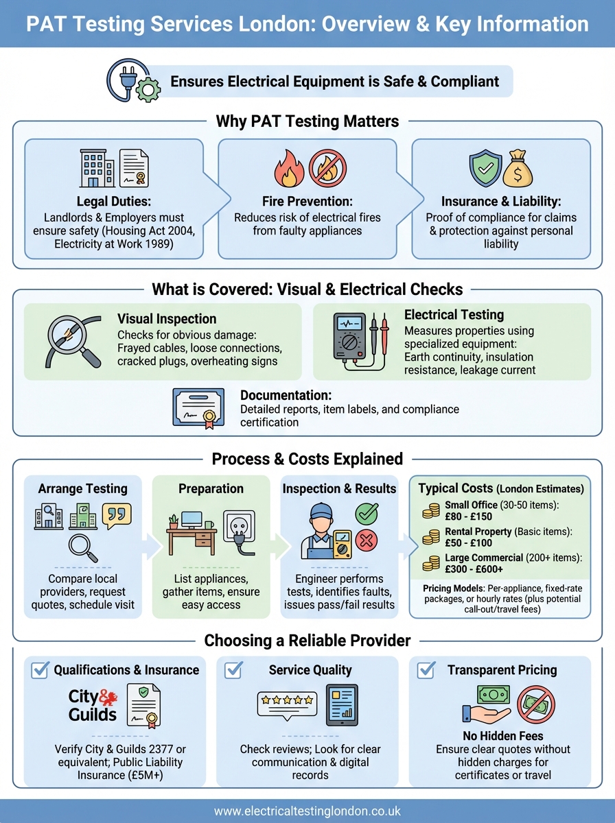 PAT Testing Services London: What They Cover and Local Costs ...