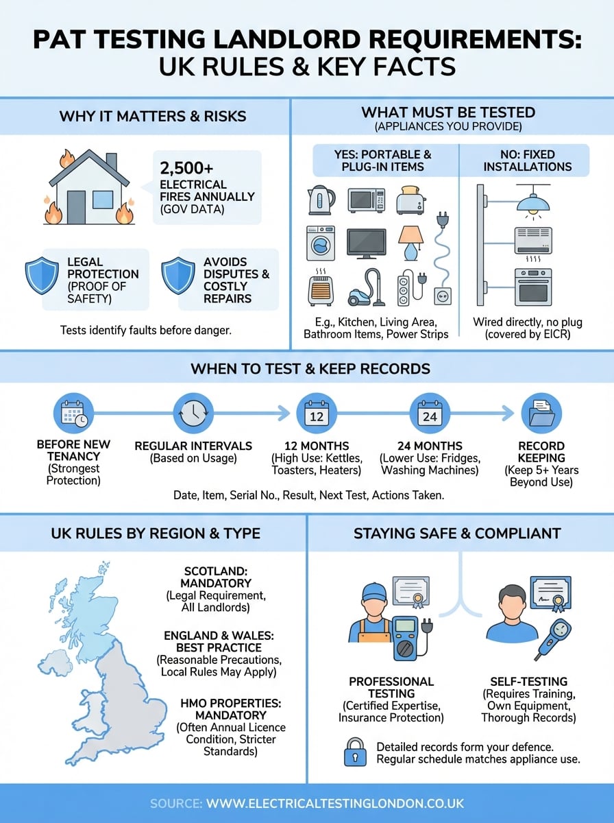 PAT Testing Landlord Requirements: UK Rules & When To Test | Electrical ...