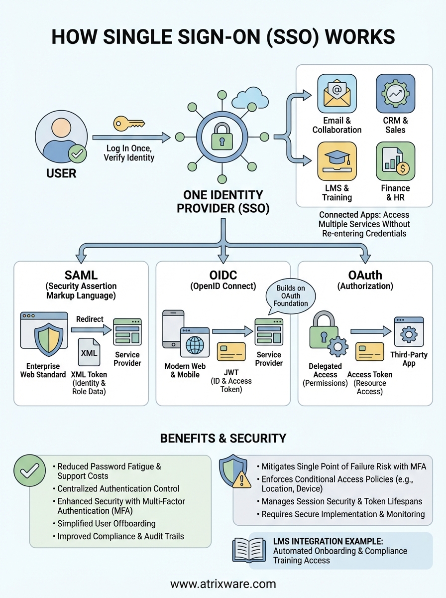 How Single Sign-On Works: SAML, OIDC, and OAuth Explained – Training ...