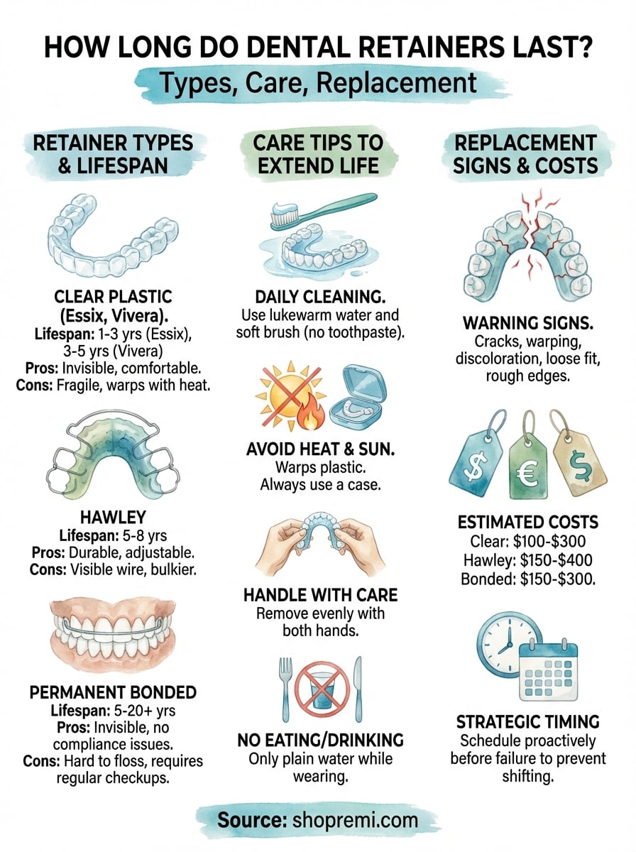 How Long Do Dental Retainers Last? Types, Care, Replacement – Remi