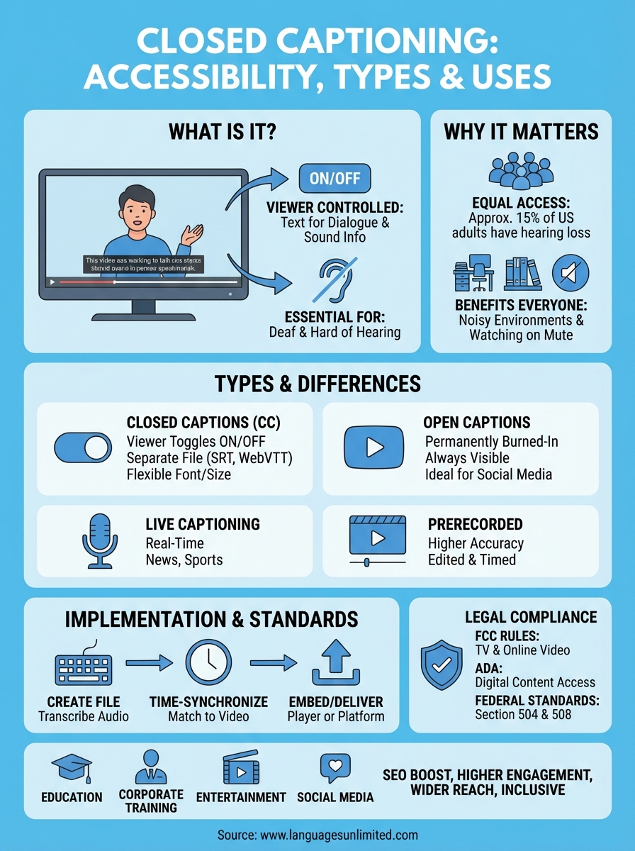 What Is Closed Captioning? Accessibility, Types, and Uses - Language ...