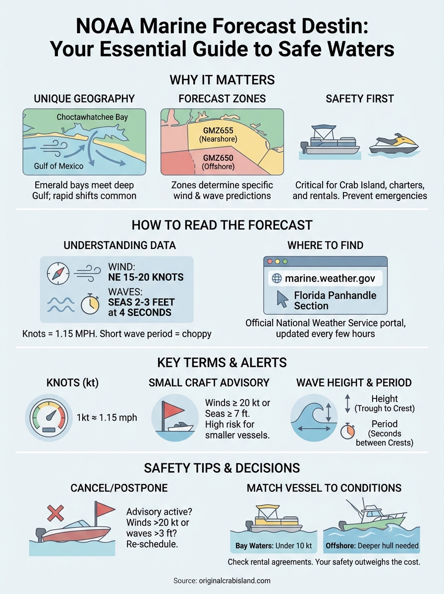 NOAA Marine Forecast Destin: Today’s Winds, Waves & Alerts - Crab Island