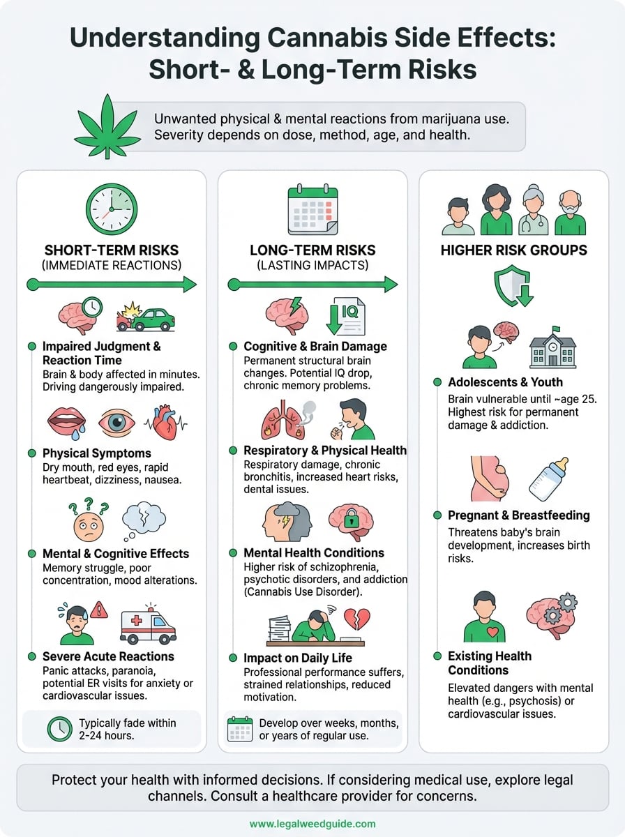 What Are Cannabis Side Effects? Short- And Long-Term Risks - Legal Weed ...