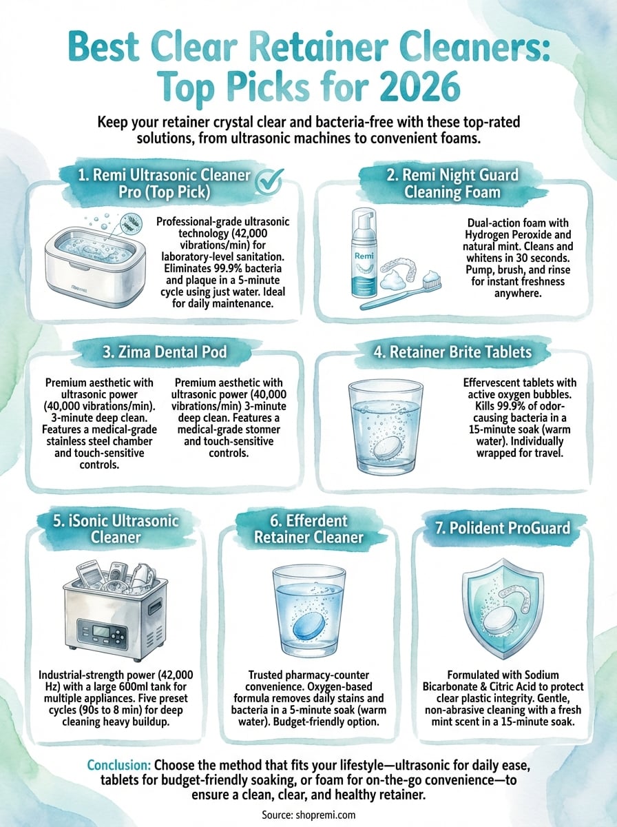 Best Clear Retainer Cleaner: 8 Top-Rated Picks for 2026