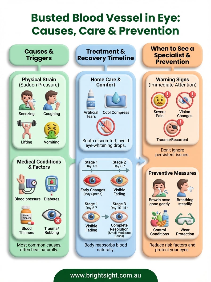 Busted Blood Vessel in Eye Causes: Major Triggers & Care - Bright Sight ...