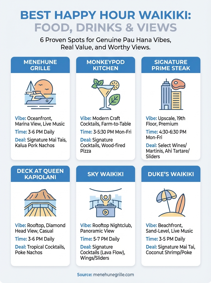 Best Happy Hour Waikiki: 6 Spots for Food, Drinks & Views - Menehune ...