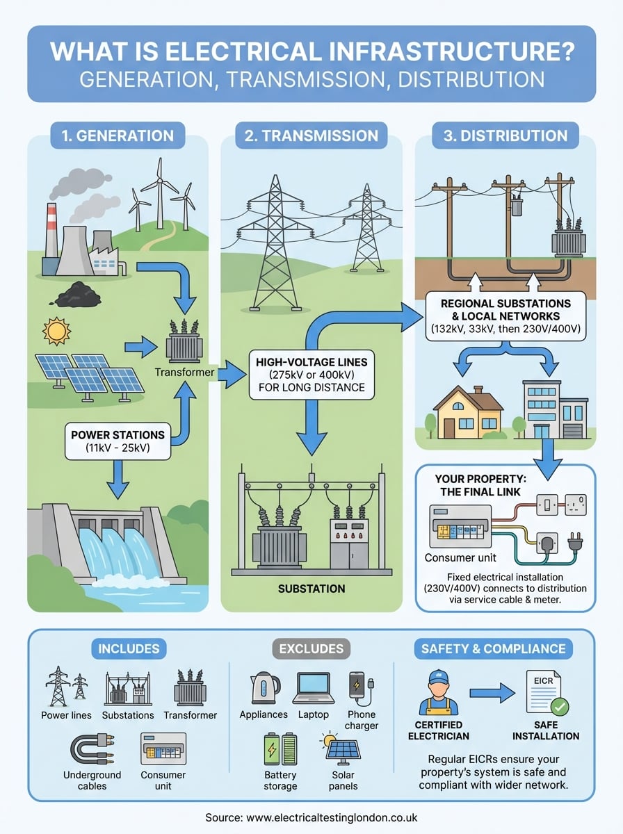 What Is Electrical Infrastructure? Components Of Power Grid ...