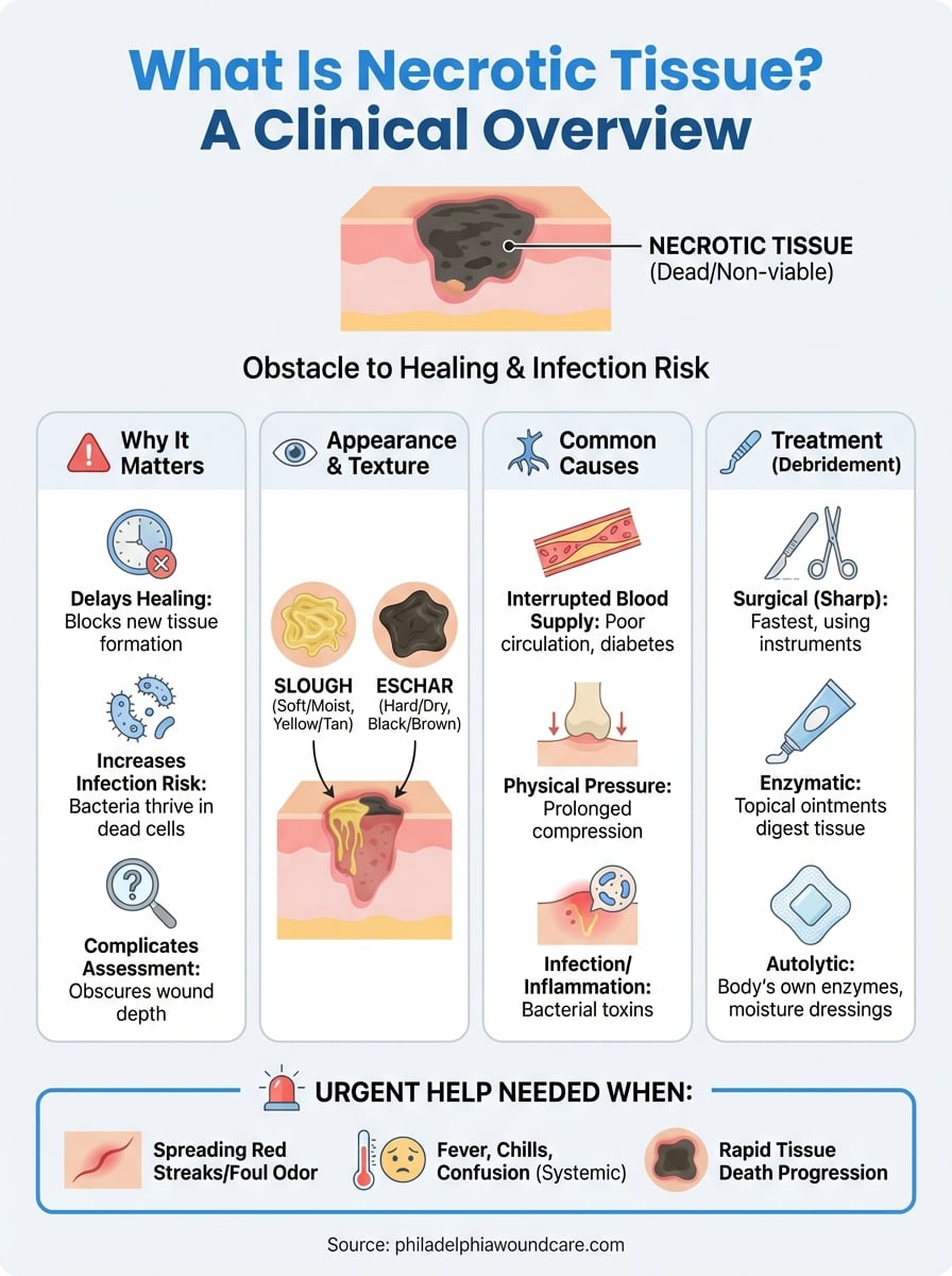 What Is Necrotic Tissue? Causes, Appearance & Treatment - Philadelphia ...