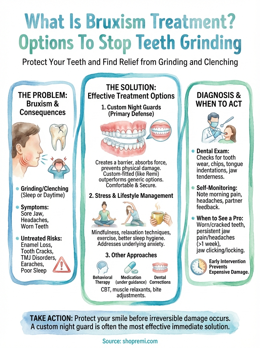 What Is Bruxism Treatment? Options To Stop Teeth Grinding