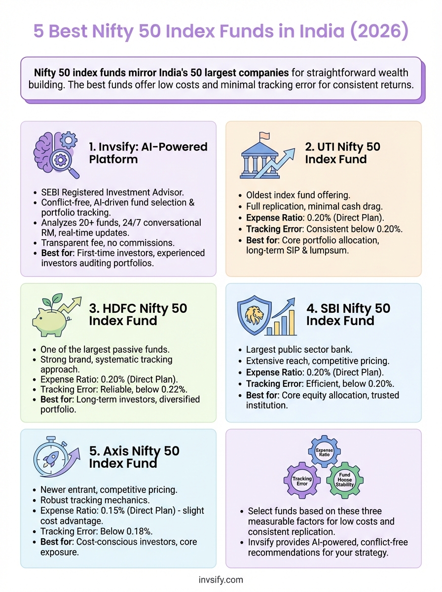 5 Best Nifty 50 Index Funds In India (2026)