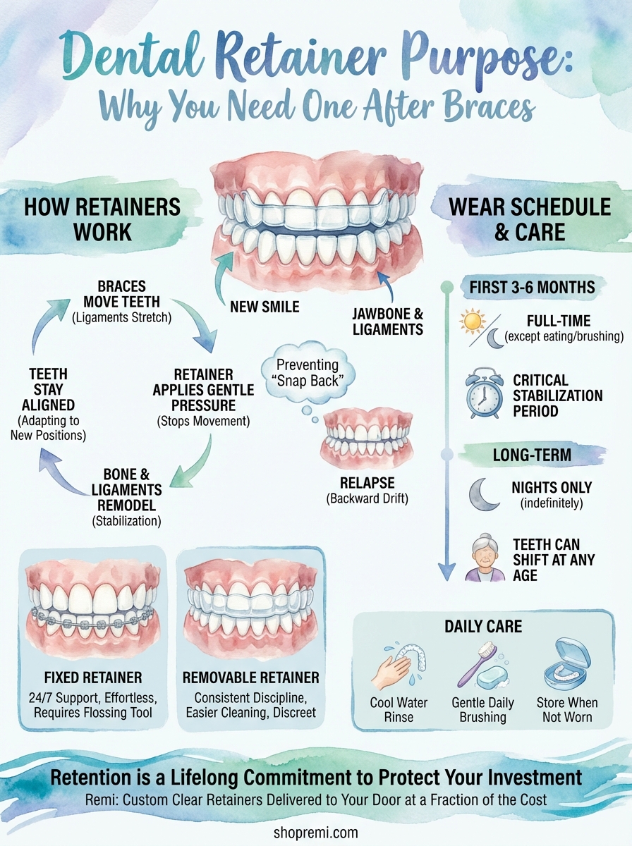 Dental Retainer Purpose: Why You Need One After Braces