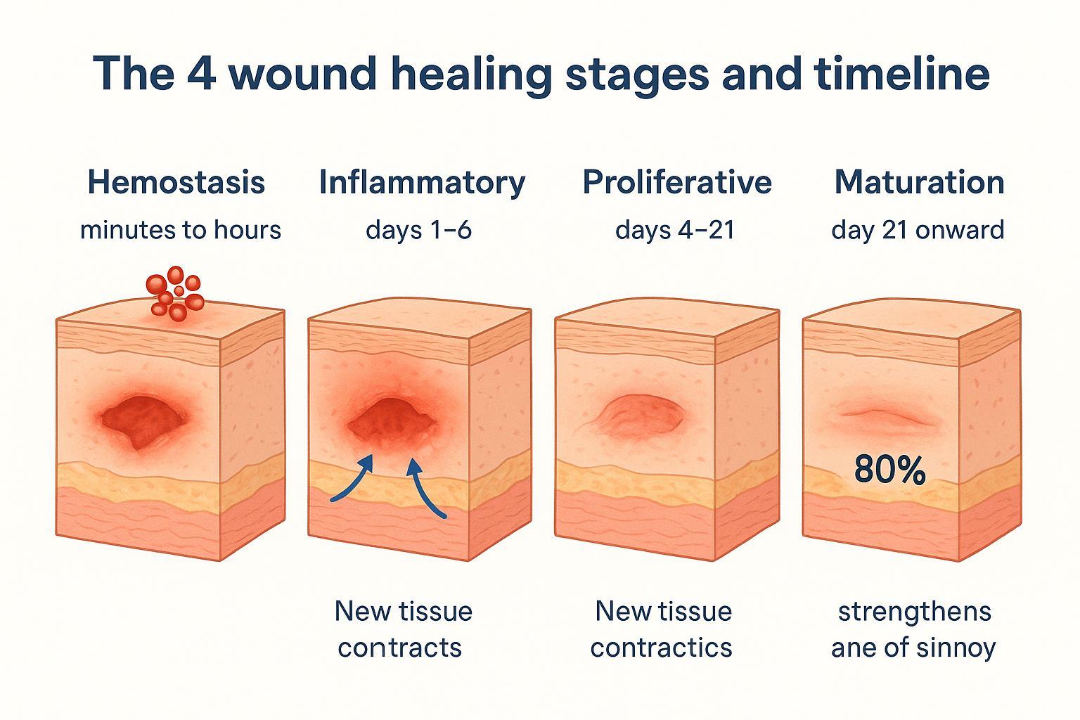 Wound Healing Stages: Timeline, Signs, And What To Expect ...