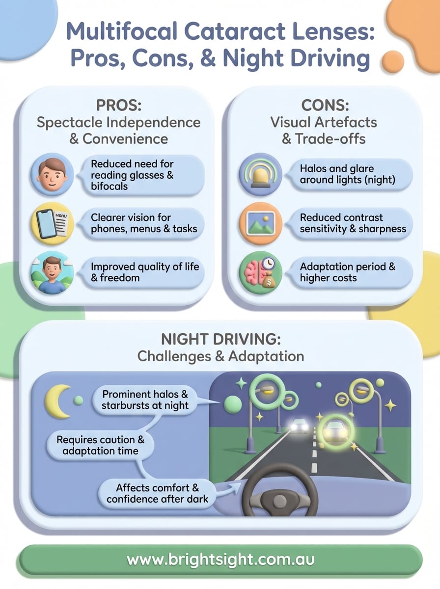 Multifocal Cataract Lenses: Pros, Cons, And Night Driving - Bright ...