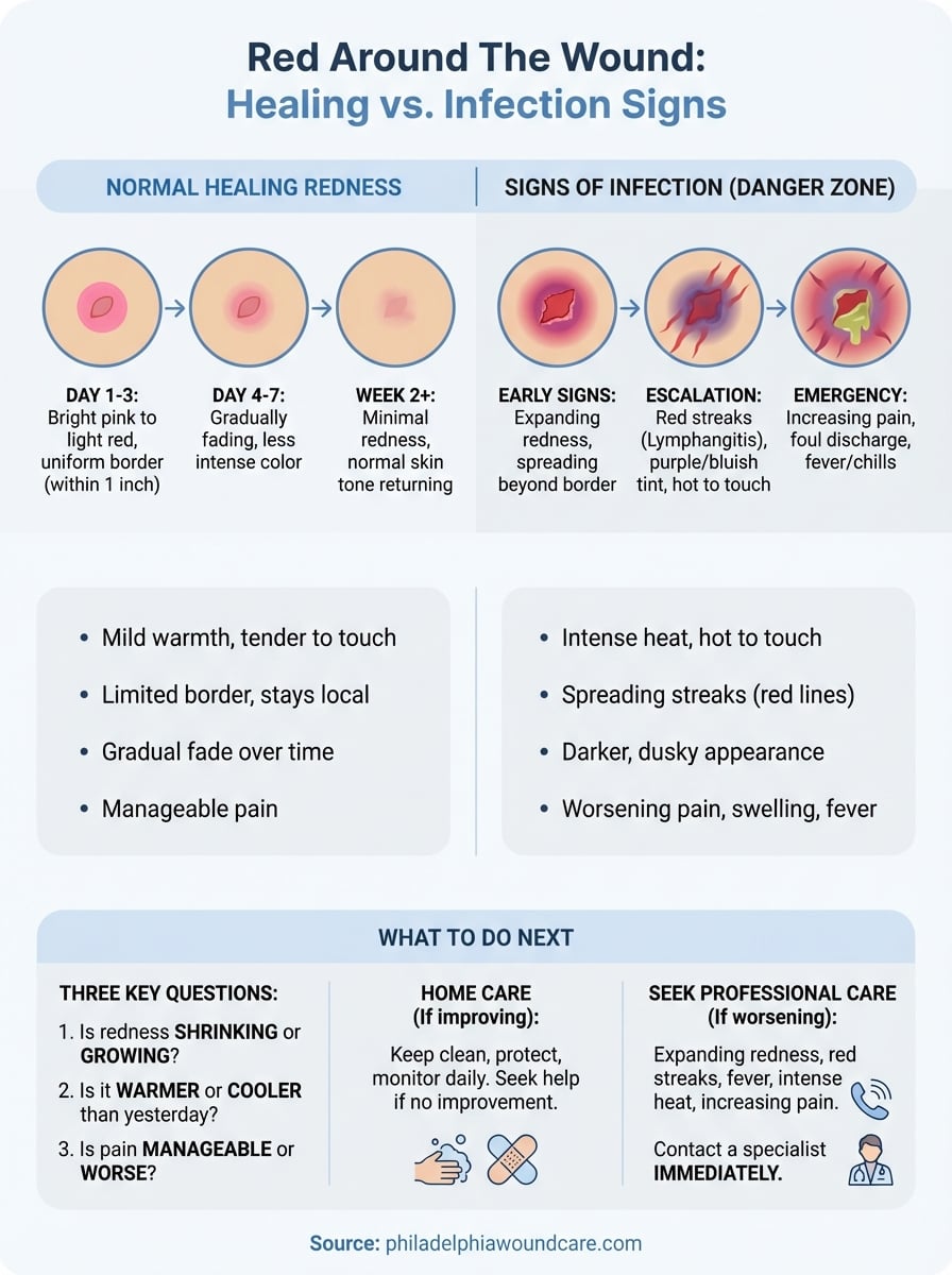 Red Around The Wound: Healing Normal Or Infection Sign? - Philadelphia ...