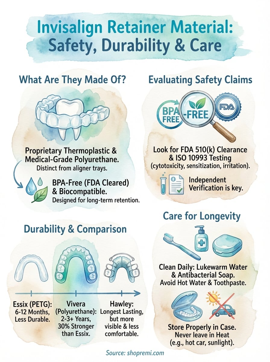 Invisalign Retainer Material: Safety, BPA-Free, Durability – Remi