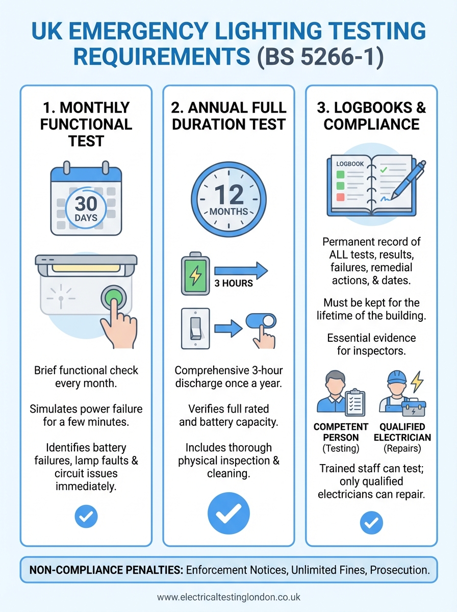 Emergency Lighting Testing Requirements UK: Monthly & Annual ...