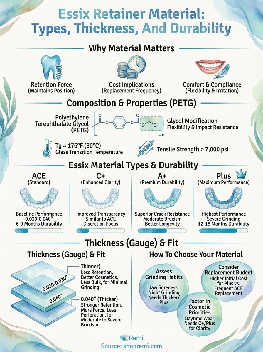 Essix Retainer Material: Types, Thickness, And Durability – Remi