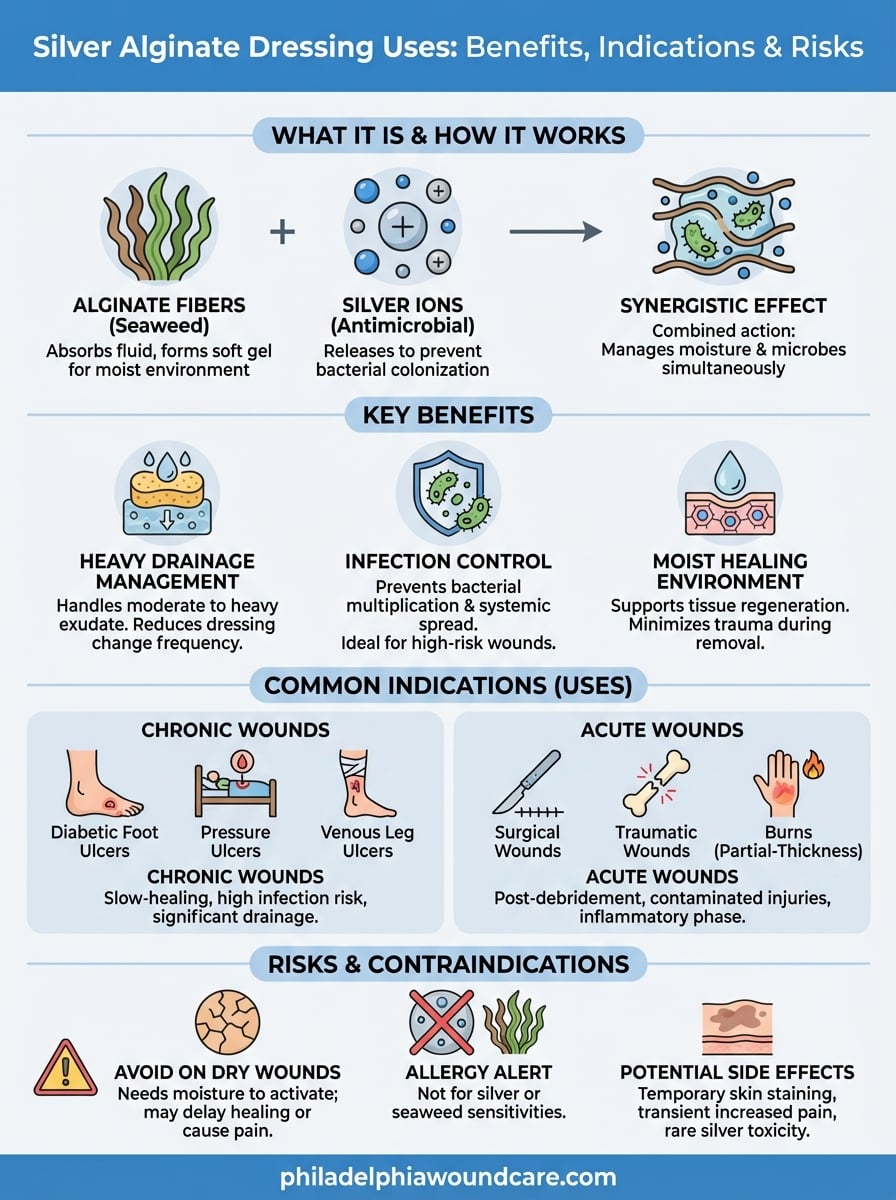 Silver Alginate Dressing Uses: Benefits Indications & Risks ...