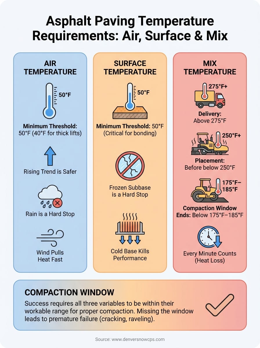 Asphalt Paving Temperature Requirements: Air, Surface & Mix – Denver ...