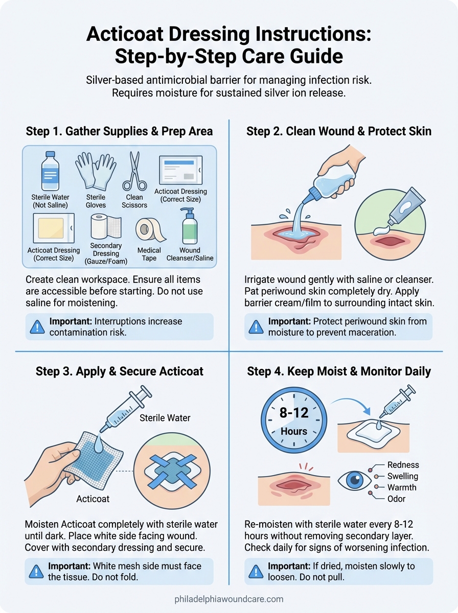 Acticoat Dressing Instructions: Step-By-Step Care Guide - Philadelphia ...