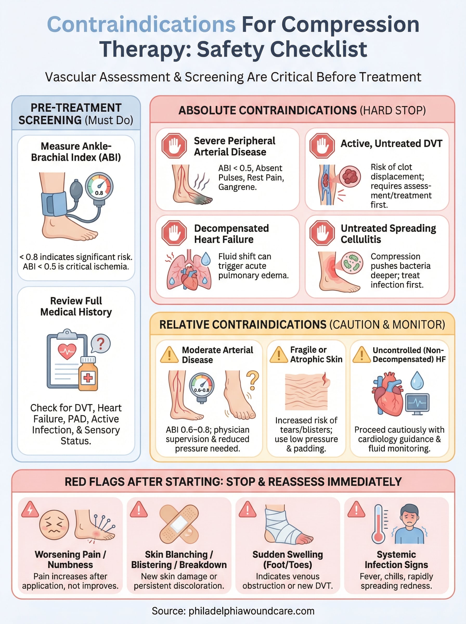 Contraindications For Compression Therapy: Safety Checklist ...