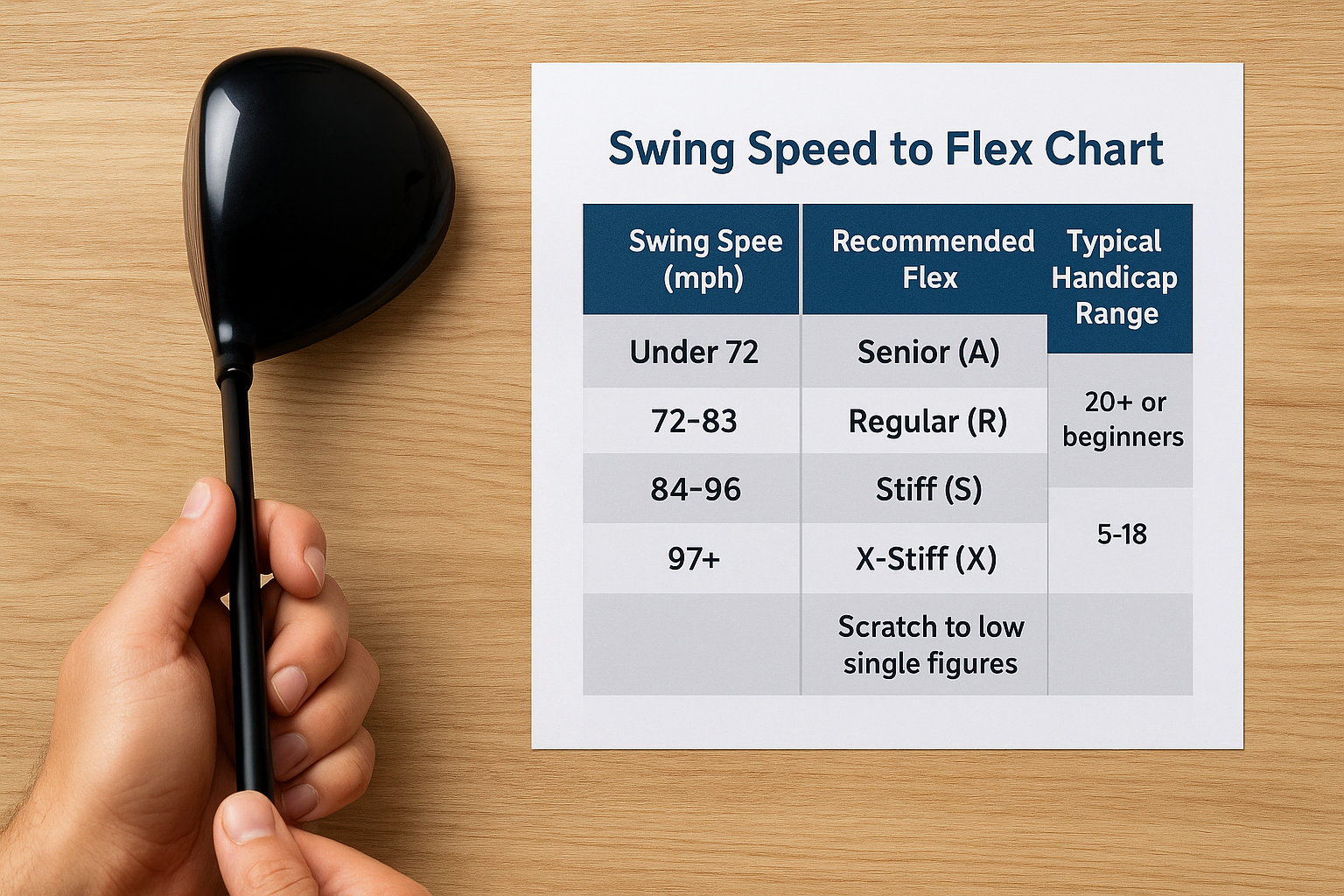 Driver Shaft Flex Guide: Choose The Right Flex By Speed – More Sports