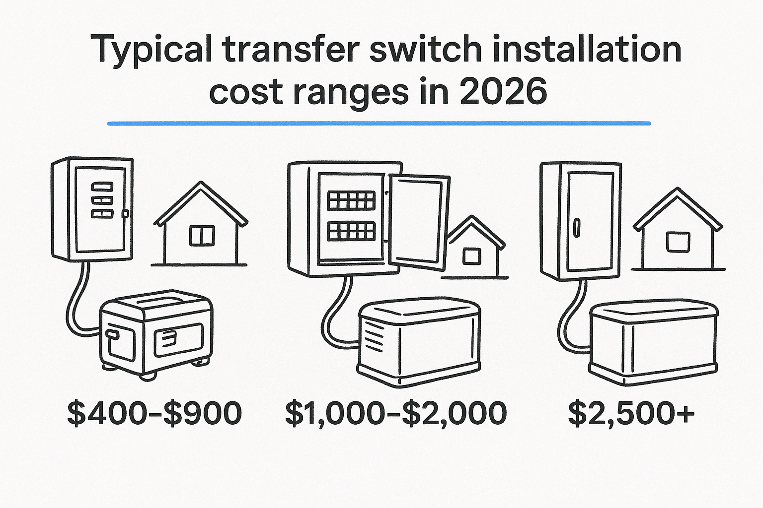 What Is Generator Transfer Switch Installation Cost 2026? ⚡ AZ DC Electric