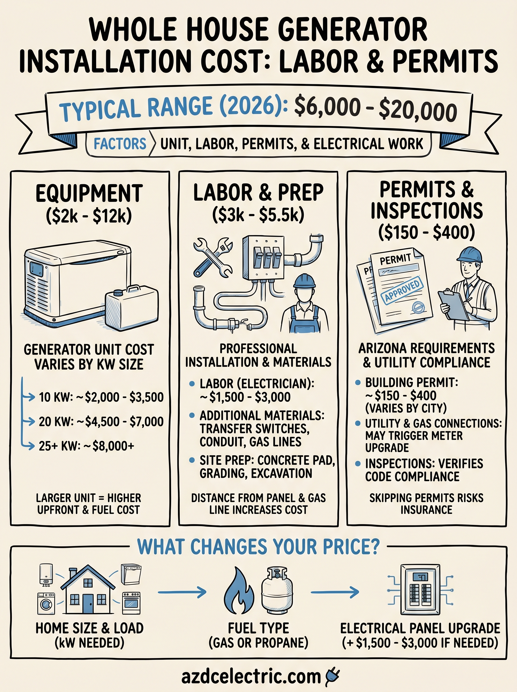Cost Of Whole House Generator