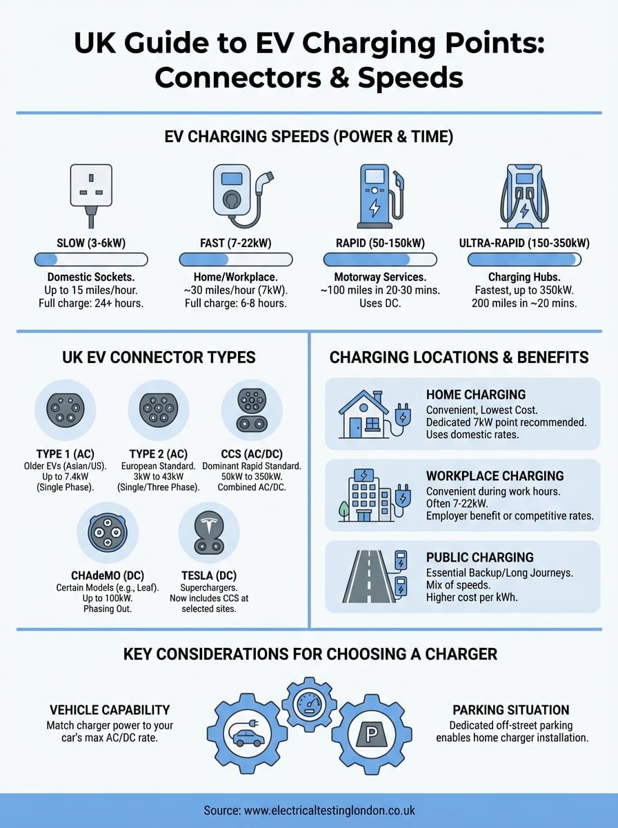 Types of EV Charging Points: UK Guide to Connectors, Speeds ...
