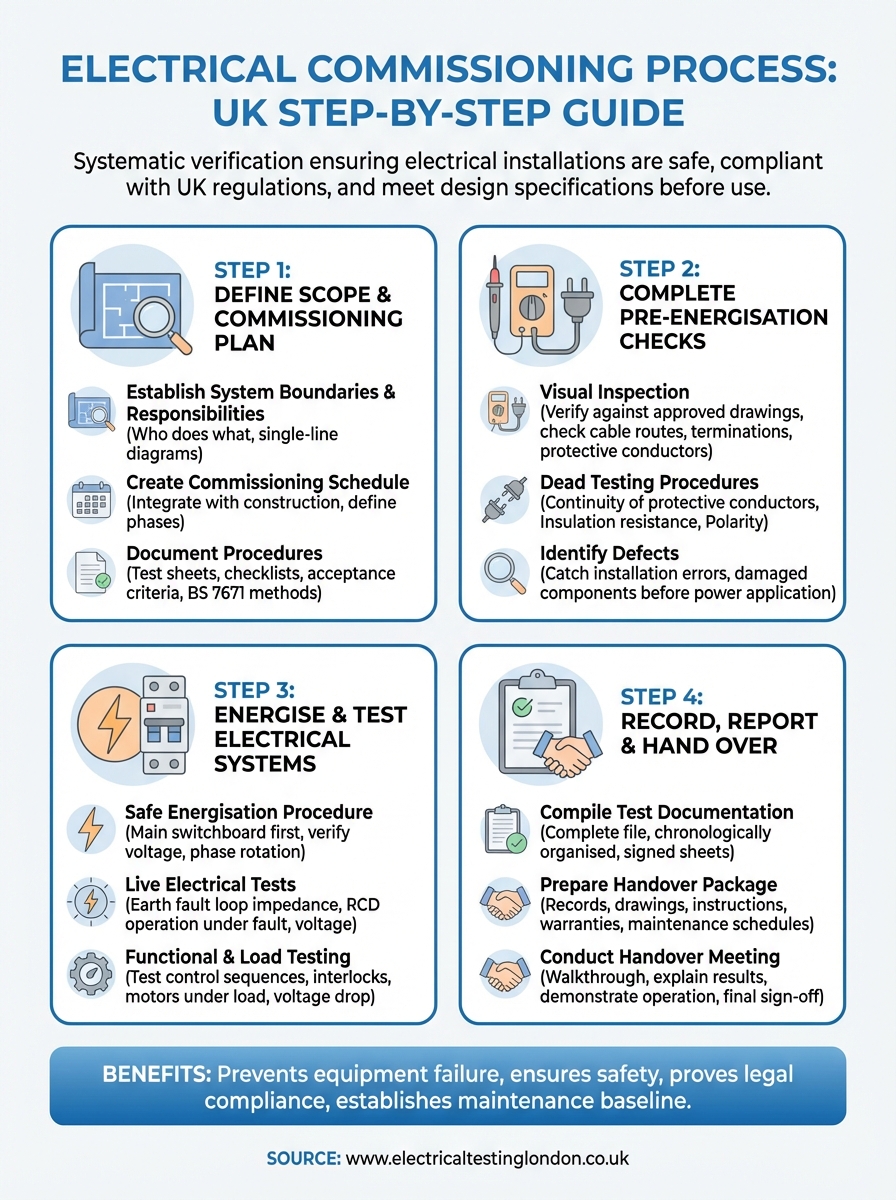 Electrical Commissioning Process: UK Step-by-Step Guide | Electrical ...