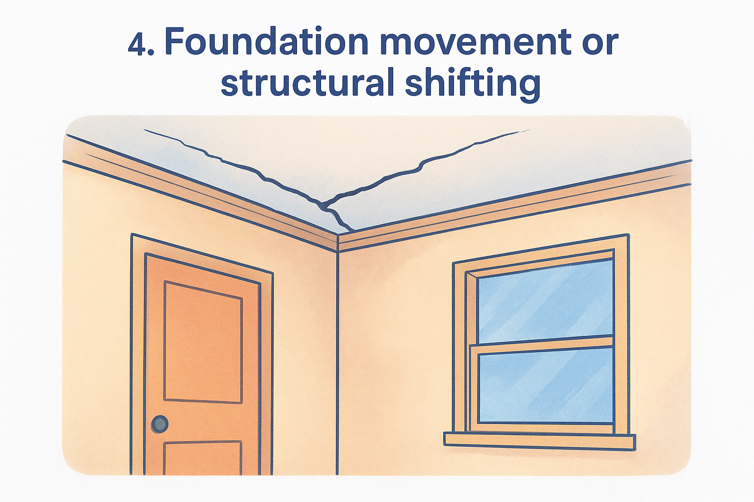 What Causes Ceiling Cracks? 5 Common Causes & Red Flags